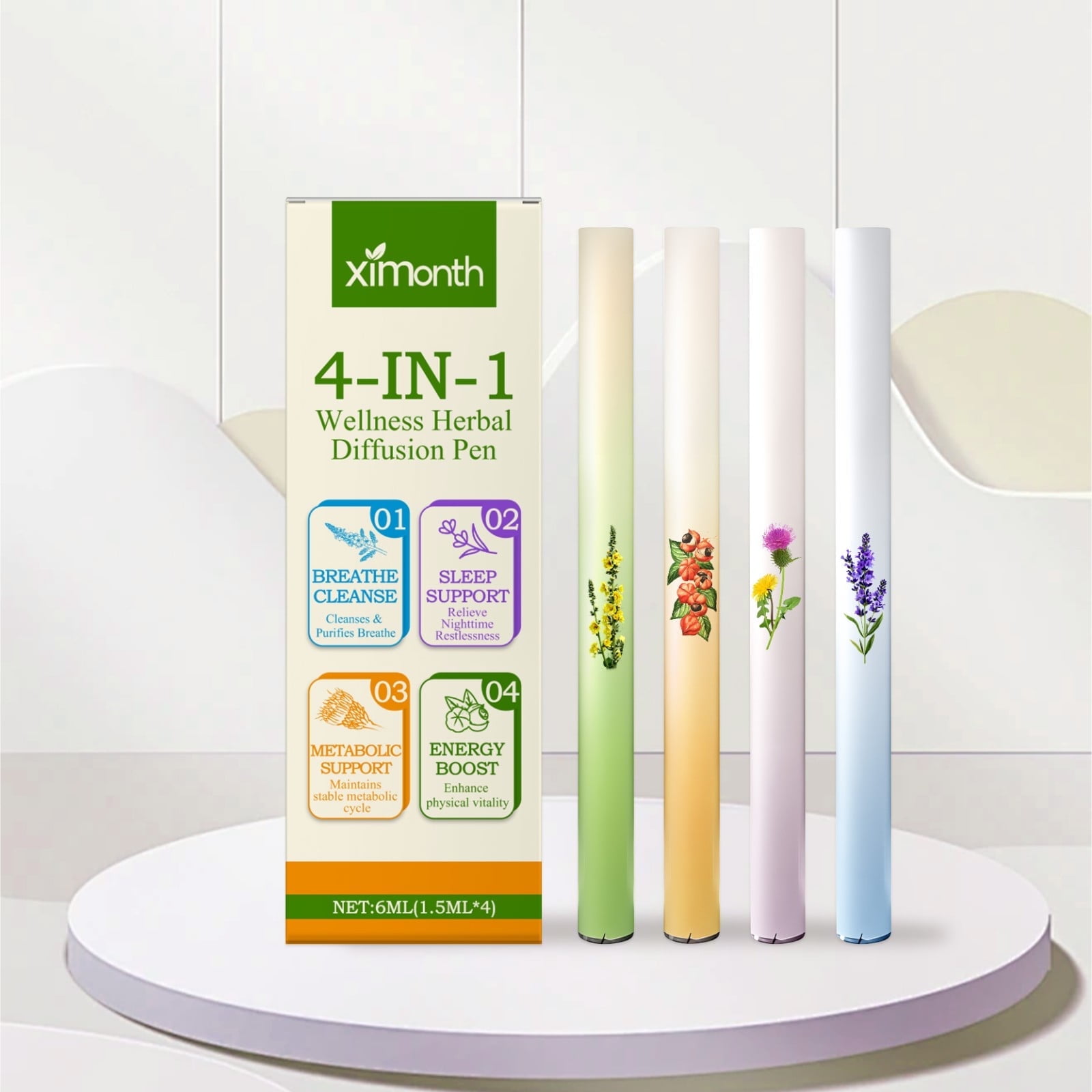 4-In-1 Diffusion Pen Set – Plant-Based Aromatherapy, Relaxation & Mood ...
