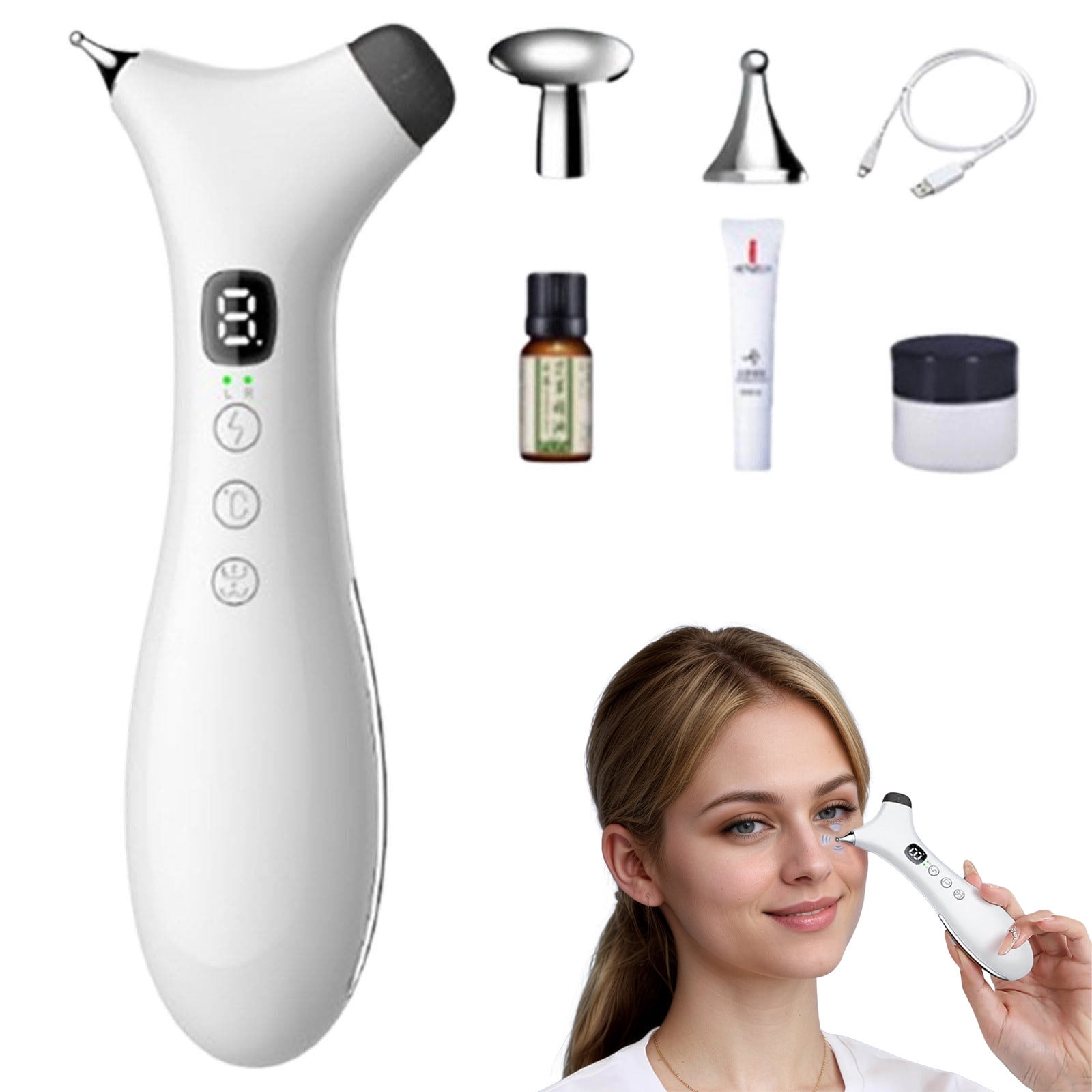 4 In 1 Jaw Massager Device Facial Sculpting Tool With Soothing Heat ...