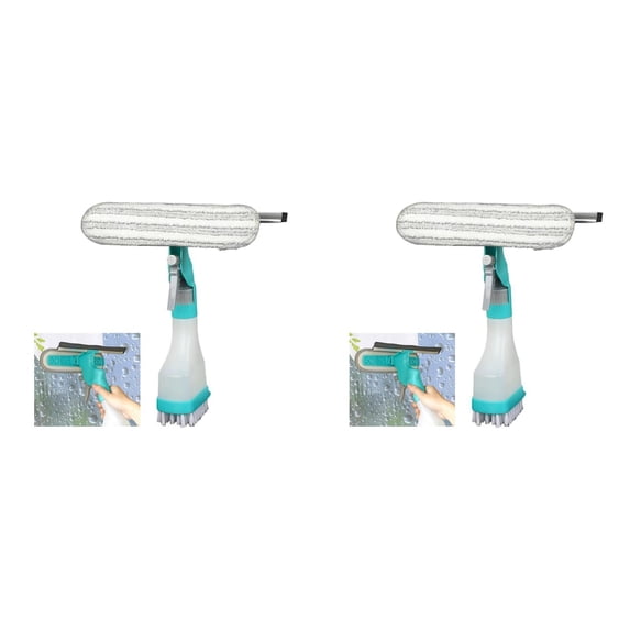4 In 1 Microfiber Window Squeegee With Water Spray Bottle Squeegee For ...
