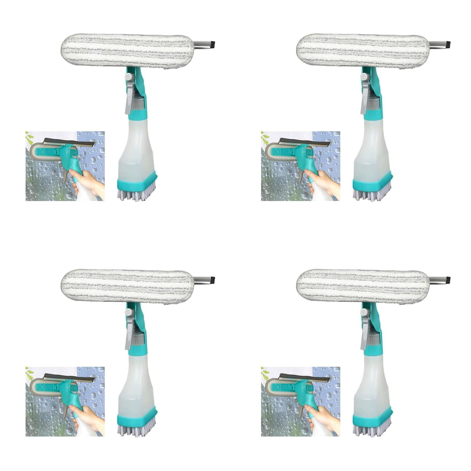 4 In 1 Microfiber Window Squeegee With Water Spray Bottle Squeegee For ...