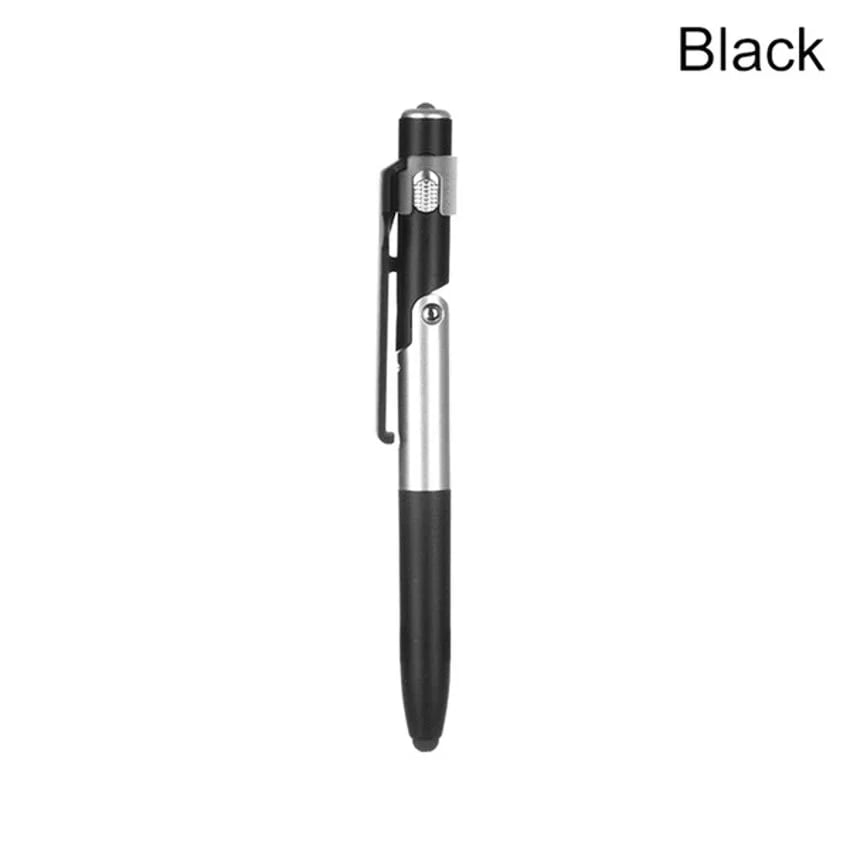 4 In 1 Multifunction Ballpoint Pen with LED Light Fold Phone Holder ...