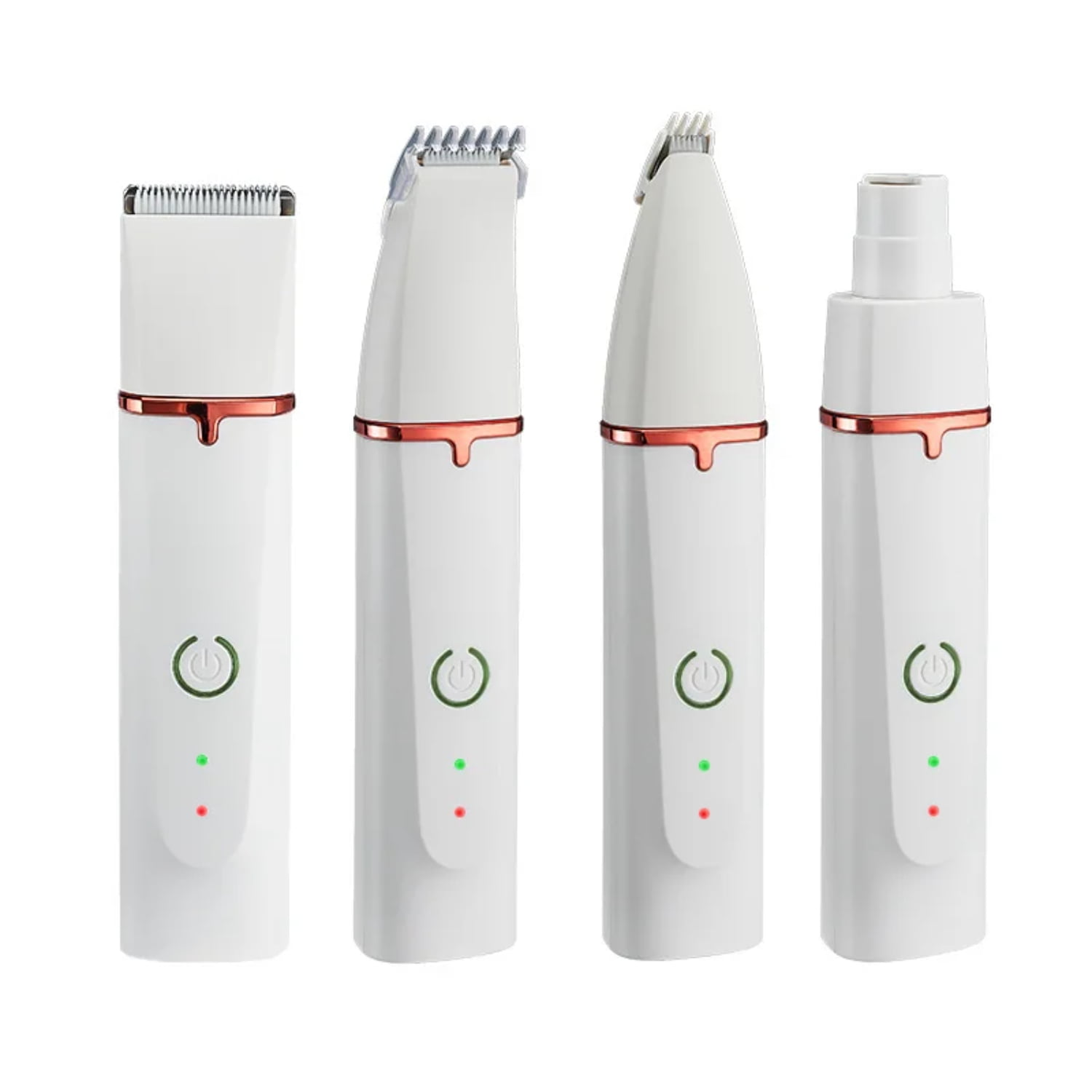 4 In 1 Pet Hair Trimmer with 4 Blades Grooming Clipper Nail Grinder ...