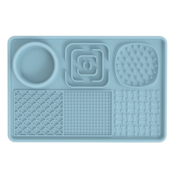 4-In-1 Silicone Lick Snuffle Mat with Suction Cups, Slow Feeder Bowl ...