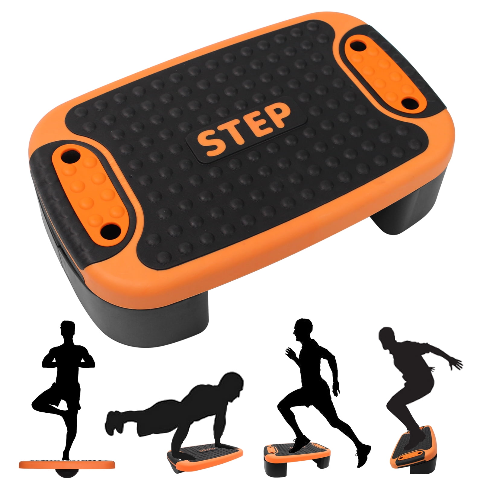 4-In-1 Step Up Platform Balance Board Adjustable Slant Board Stair ...