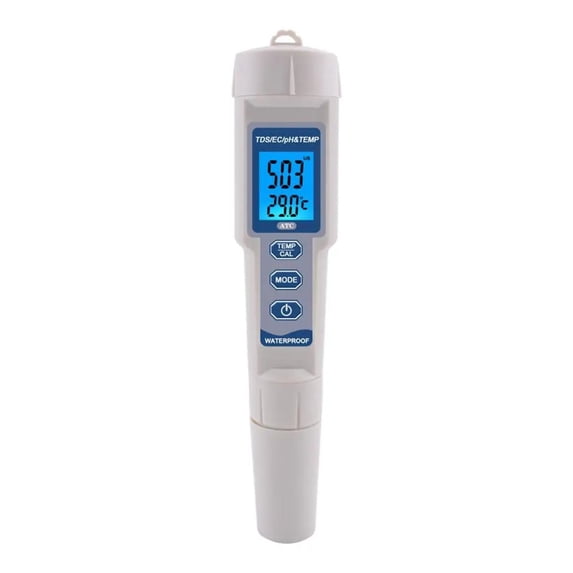 4 In 1 TDS PH Meter PH/TDS/EC/Temperature Meter Digital Water Quality ...