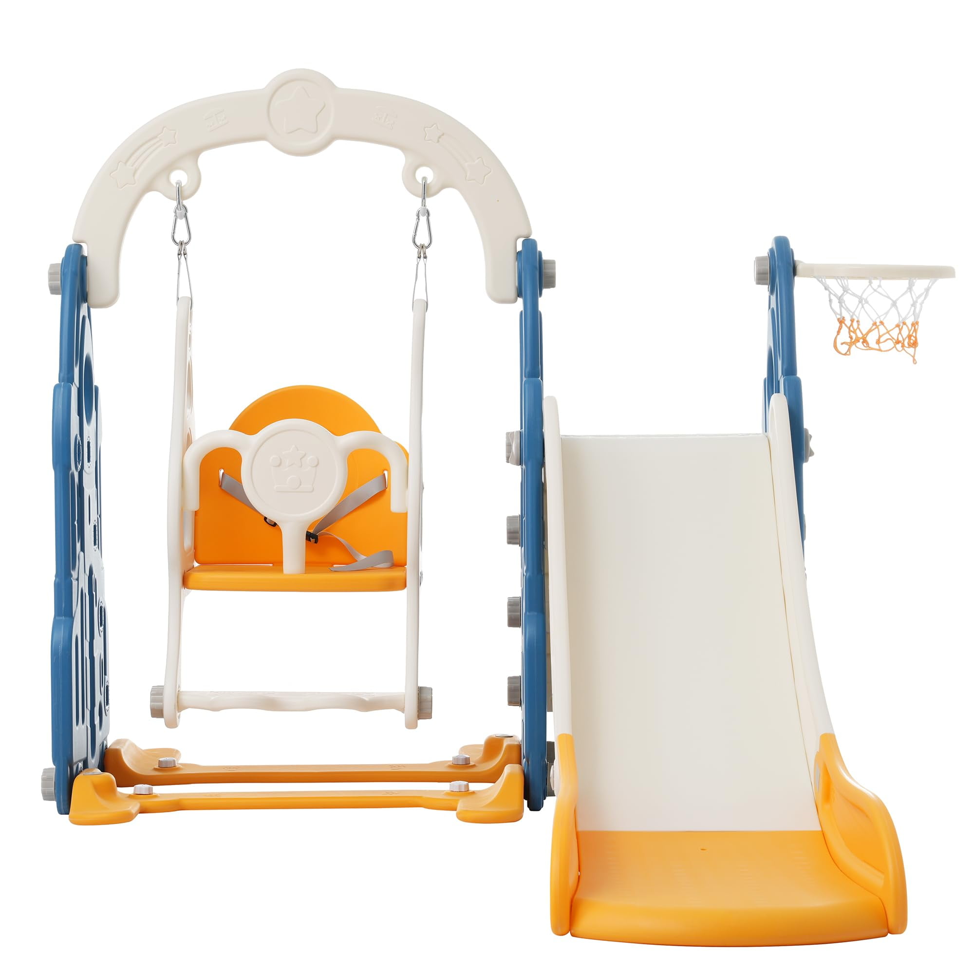 4 In 1 Toddler Slide And Swing Set Kids Freestanding Climber Slide ...