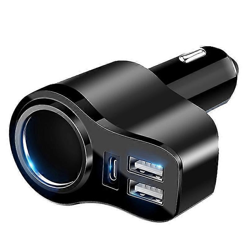 4 In 1 Usb C Car Charger 36w Usb Cigarette Lighter Socket Splitter ...