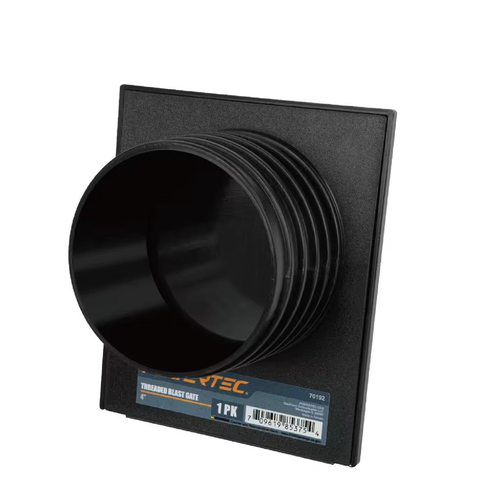 4 In. Double Threaded Blast Gate for Dust Collector, Dust Collection ...