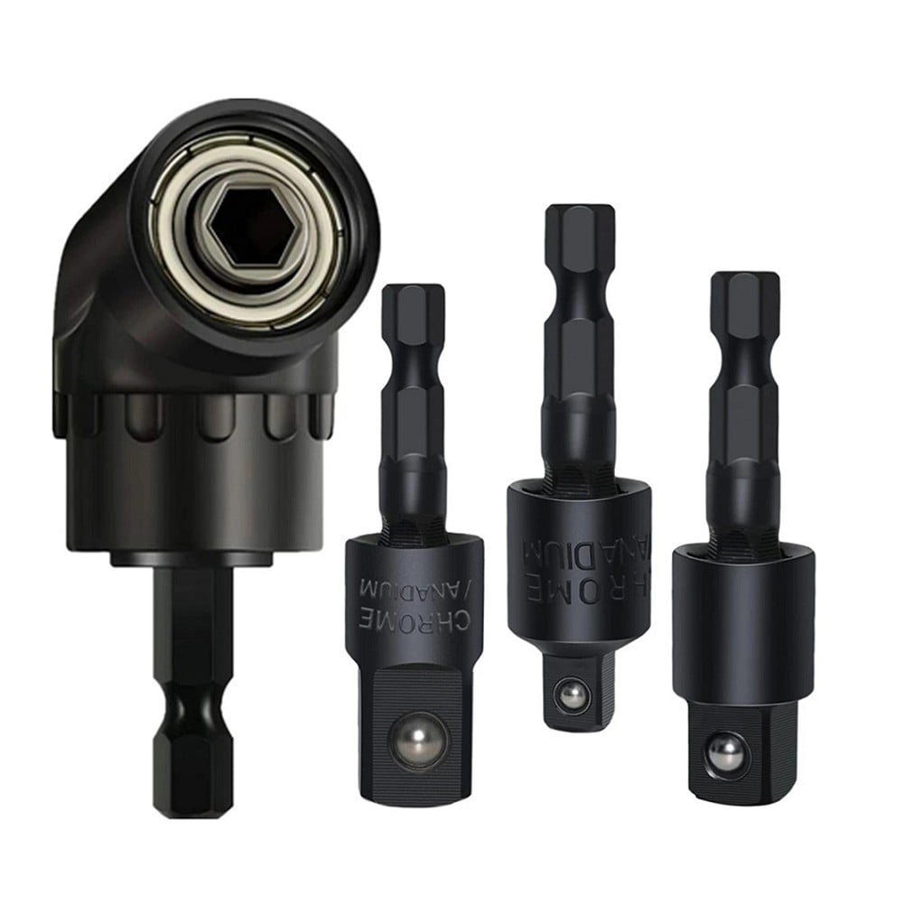 4 In1 360° Rotatable Socket Adapter W/ 105 Degree Angle Screwdriver ...