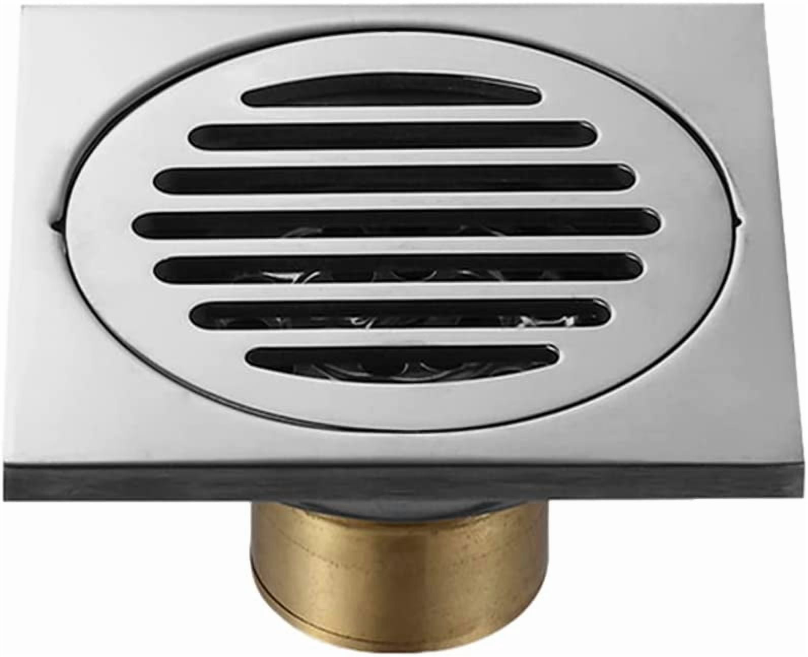 4 Inch(10 * 10cm) Thickened Square Floor Drain, 304 Stainless Steel ...