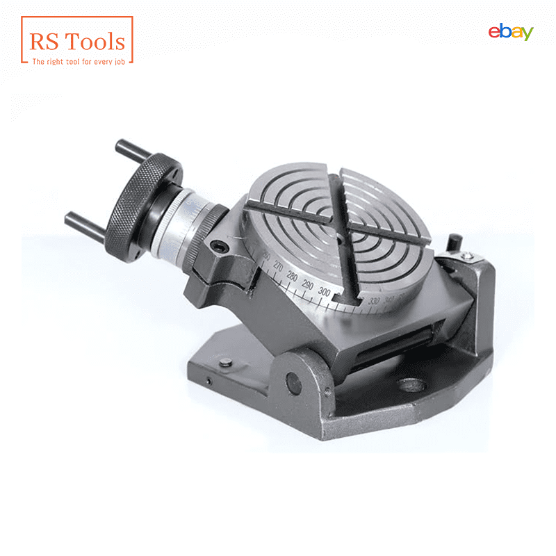 4" Inch 100mm Precision Tilting Rotary Table 4 Slots for Milling ...