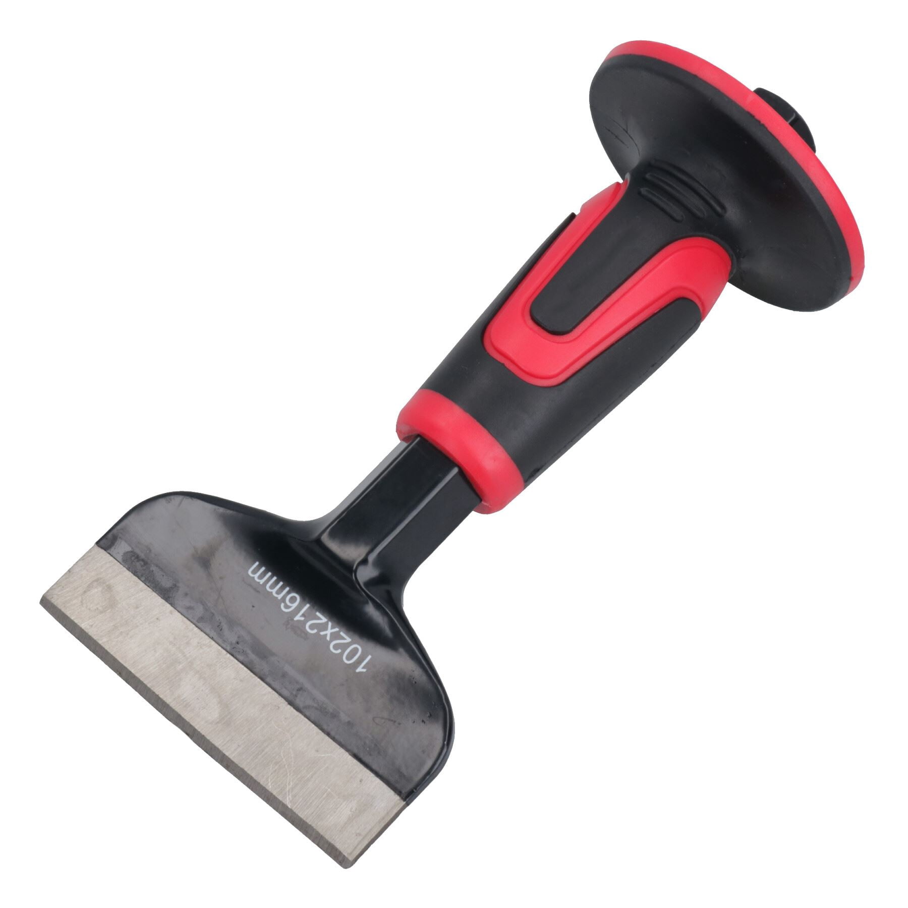 4 Inch (100mm) x 216mm Bolster Chisel Masonry Block Soft Grip Guarded ...