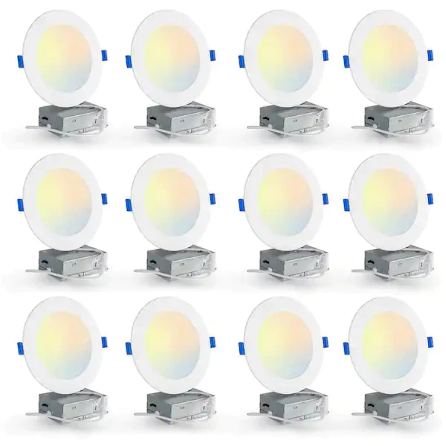 4 Inch 10W Energy Efficient LED Canless Downlights - 5 Adjustable CCT ...
