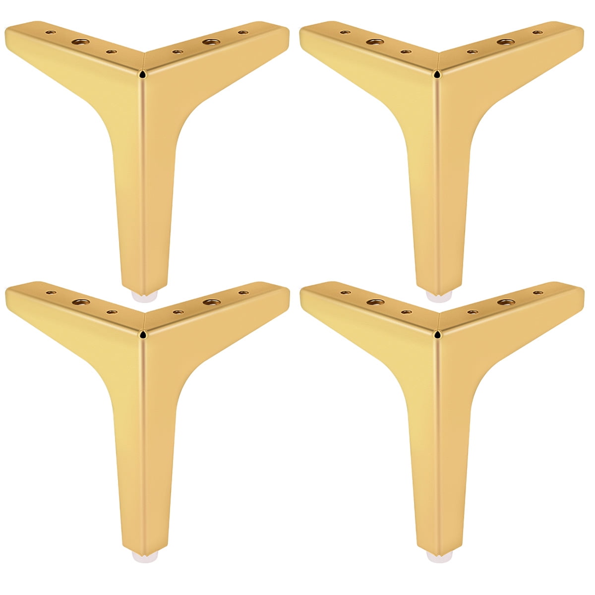 4 Inch / 10cm Metal Furniture Legs, Btowin VCF 4Pcs Gold Triangle ...