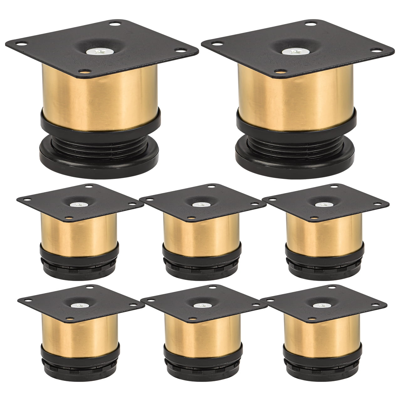 4 Inch / 10cm Metal Furniture Legs, Btowin VCF 8Pcs Round Adjustable ...