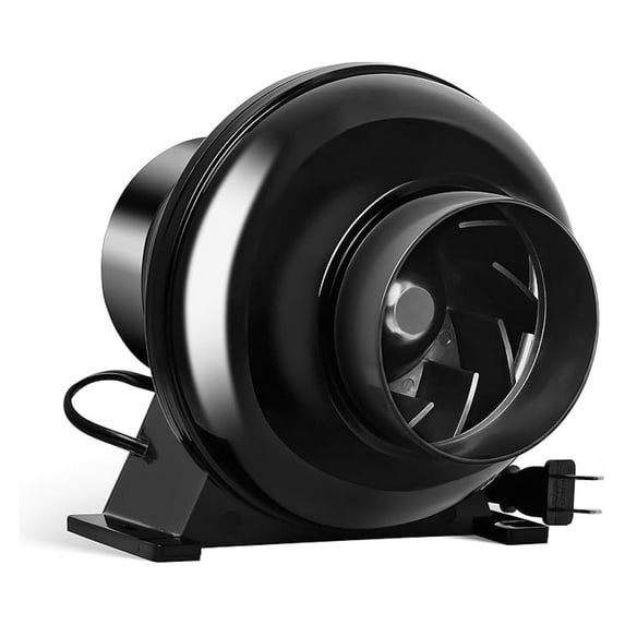 4 Inch 195 CFM Duct Inline Ventilation Fan Air Circulation Vent Blower ...