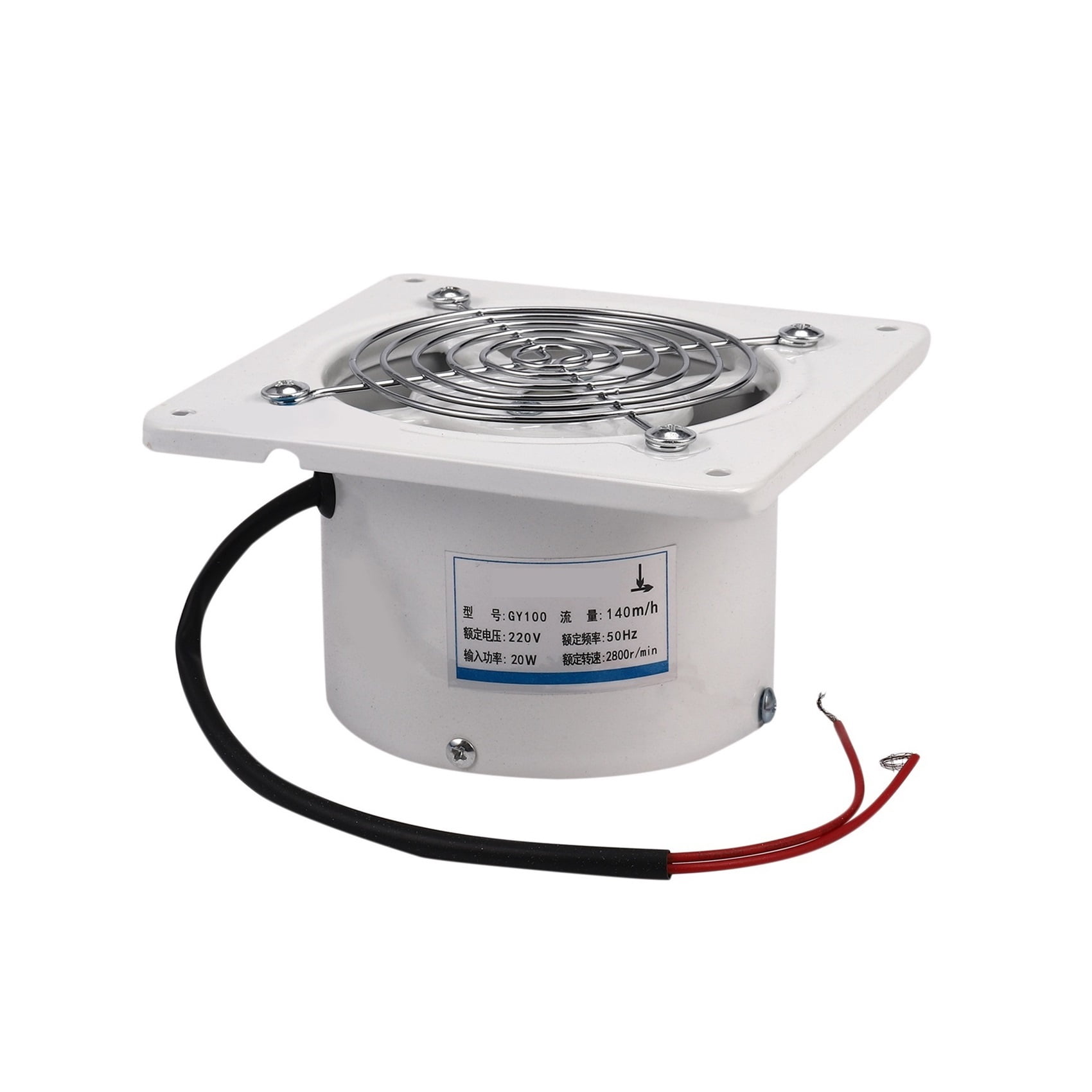 4 Inch 20W Ventilating Exhaust Extractor Fan Window Wall Kitchen Toilet ...