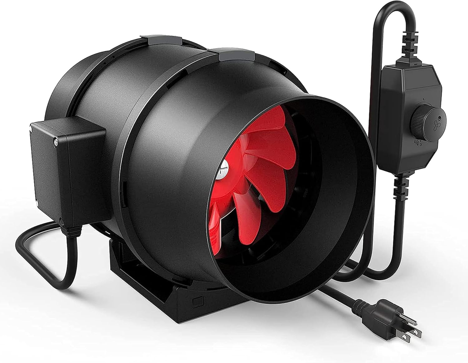 4 Inch 230 CFM Inline Duct Ventilation Fan with 350W Variable Speed ...