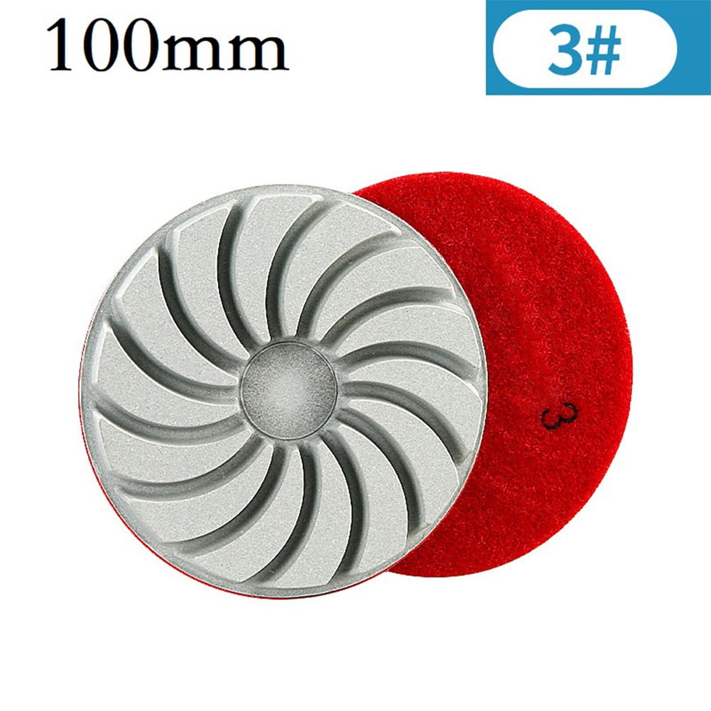 4 Inch 3 Step Concrete Floor Polishing Pad 100mm Wet Dry Diamond Floor ...