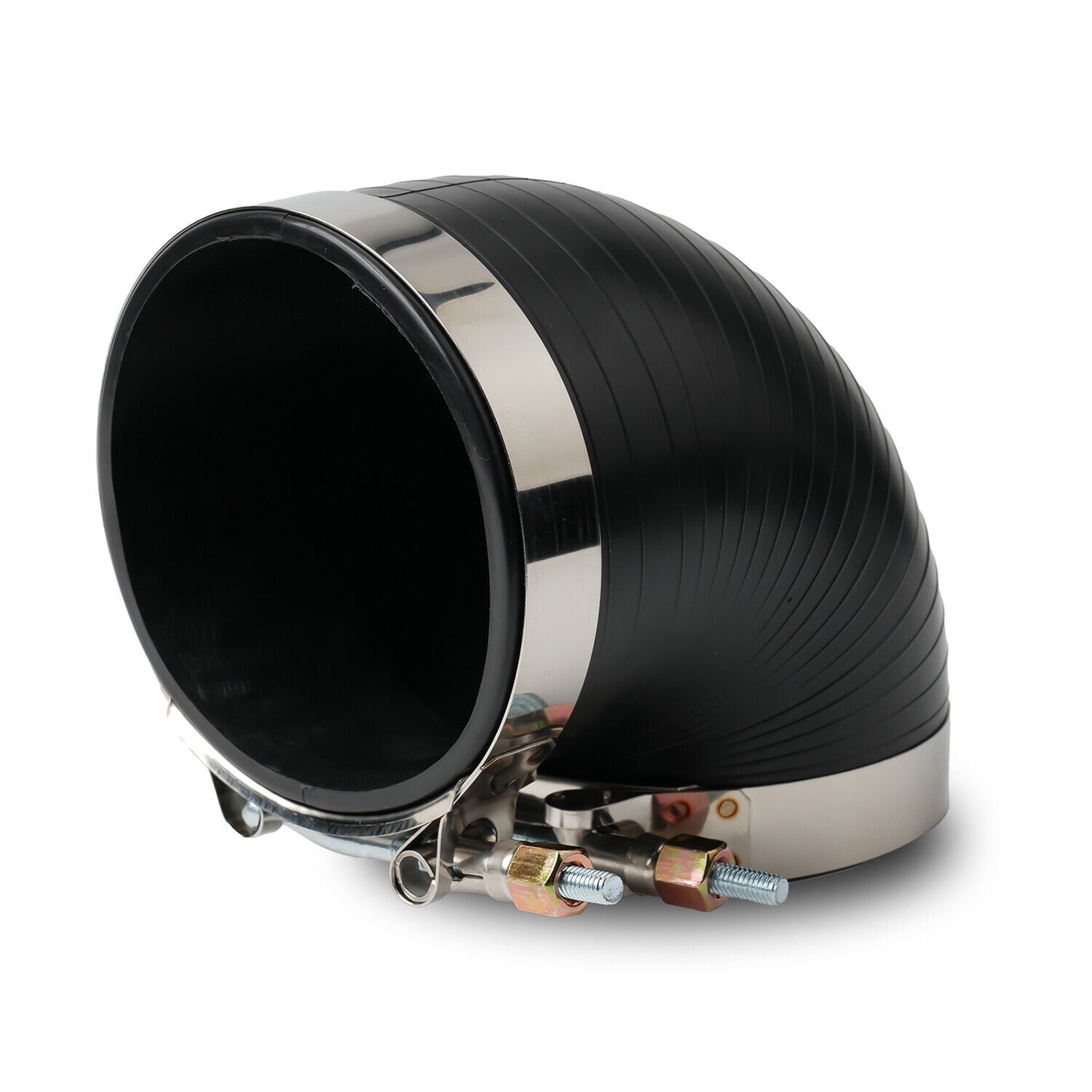 4-Inch 90-Degree Black Intake Coupler - Universal Fit for 4" Diameter ...