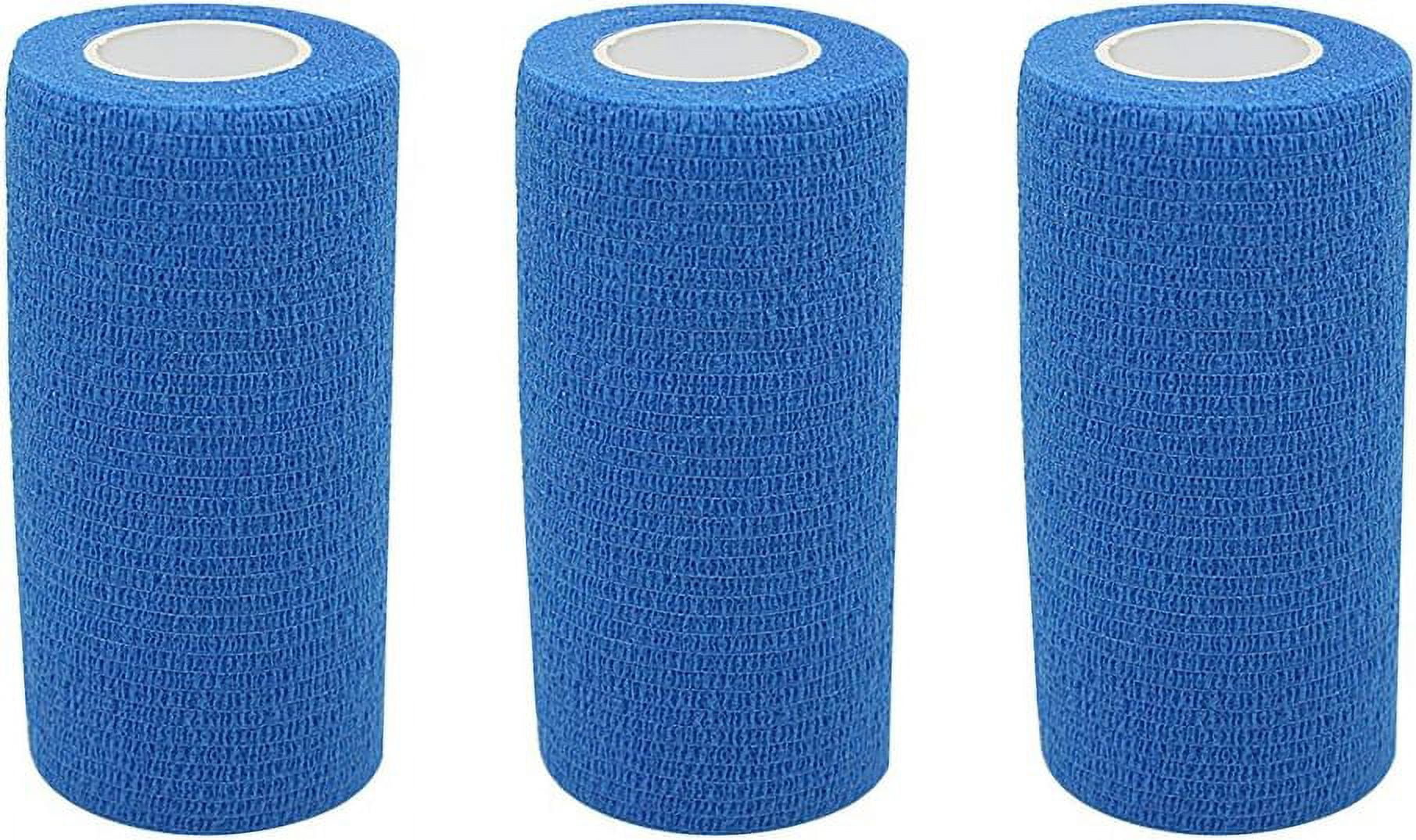 4 Inch Adhesive Bandages - 5 Yards Self Adherent Cohesive Wrap Bandages ...