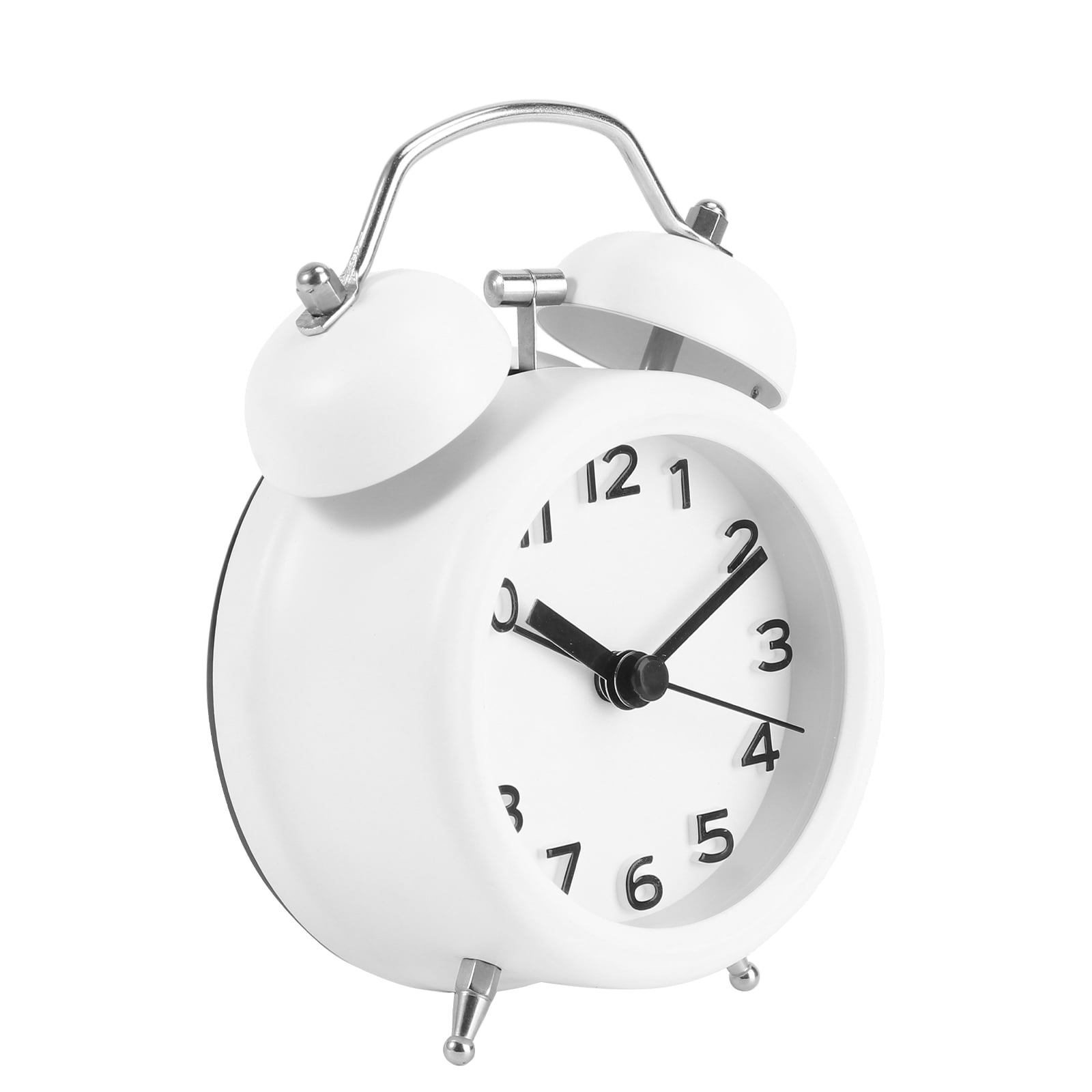 4-Inch Alarm Clock with Stereoscopic Dial Backlight Battery Operated ...