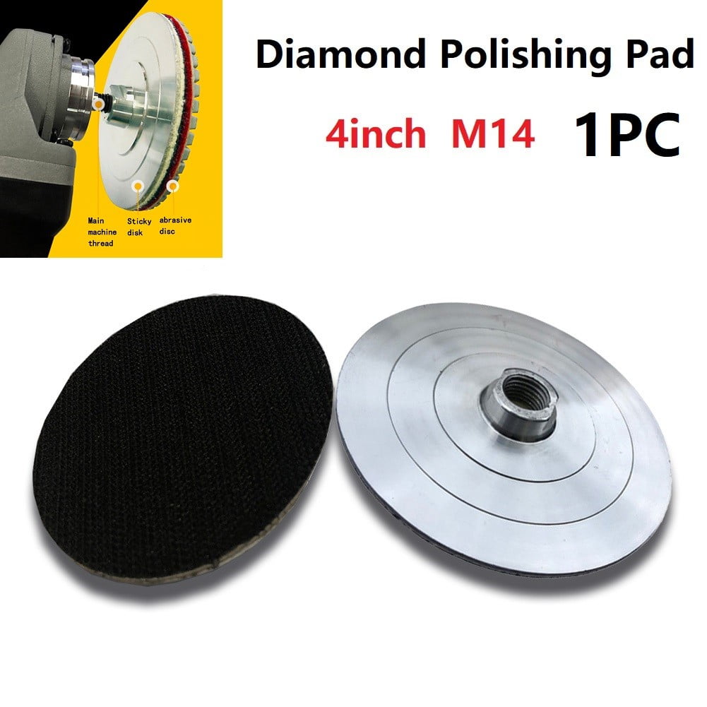 4 Inch Aluminum Backer Pad for M14 Polishing Machine, Sturdy and Heavy ...