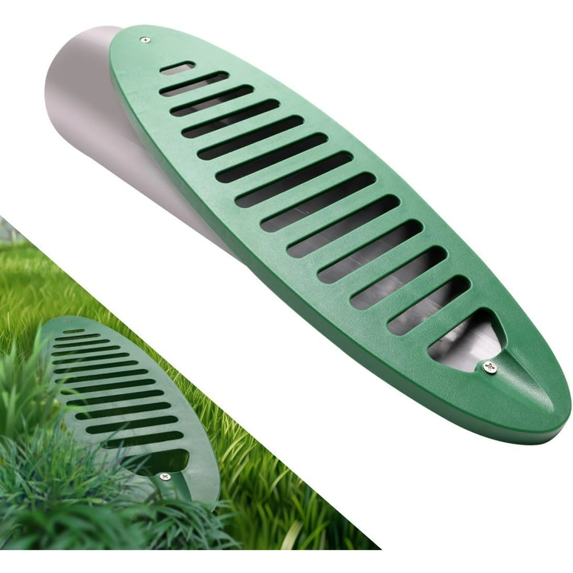 4 Inch Angled Drain Grating Yard Drain, Yard Drain Emitter Green Angled ...