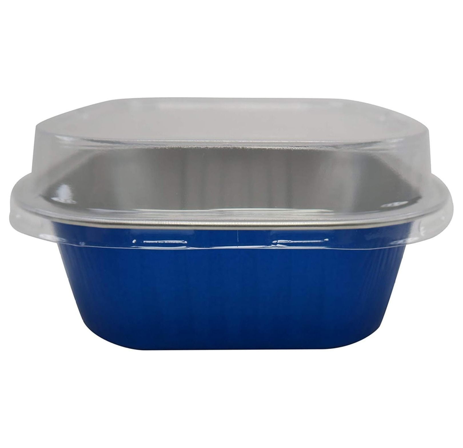 4 Inch Baking Pan with Snap-On Lid - 8 oz. Square Colored Aluminum Pan ...