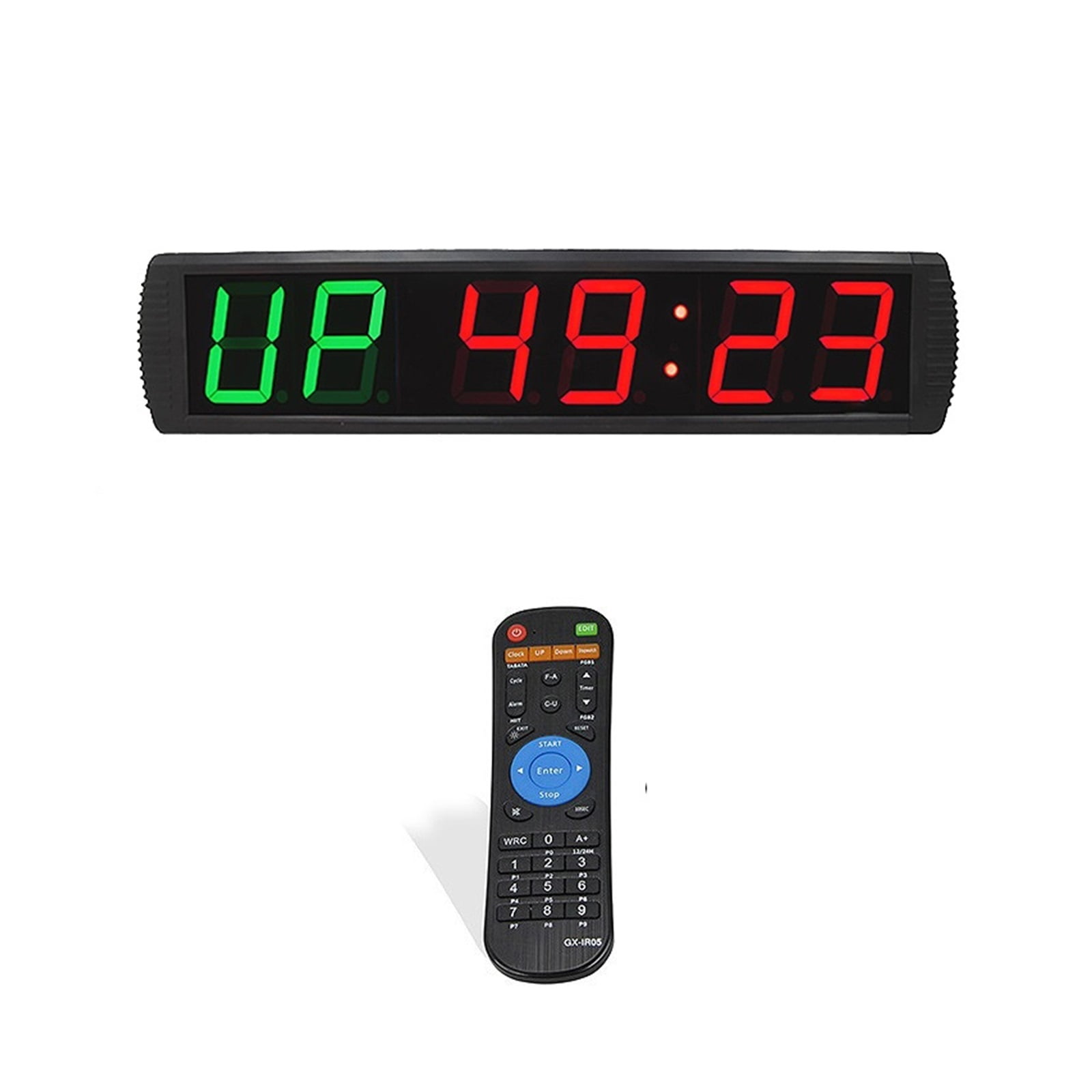 4 Inch Bigger Aluminum Alloy Interval Countdown Count Up Gym Wall Timer ...