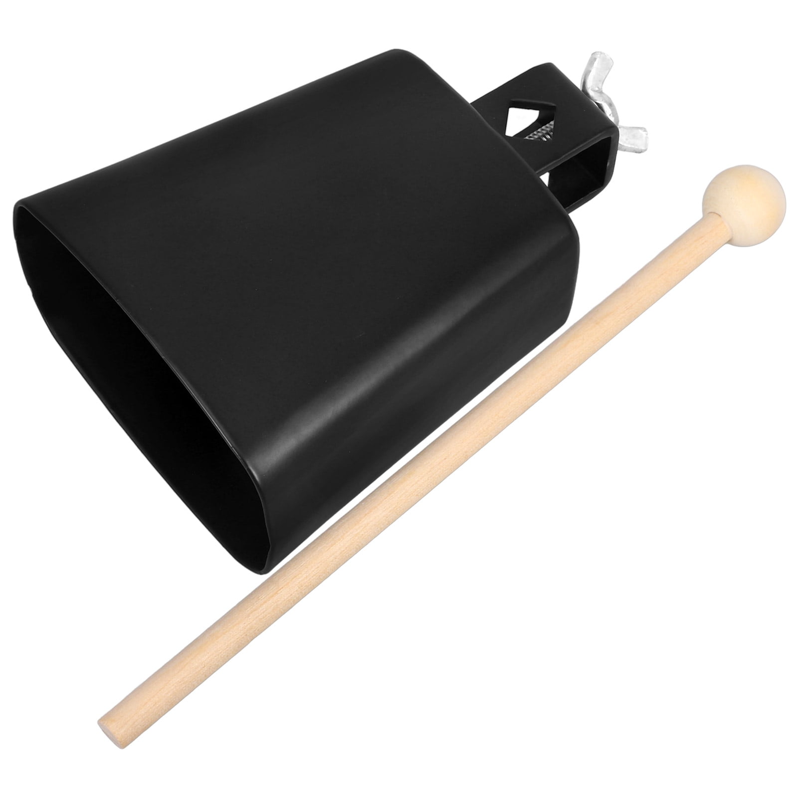 4 Inch Black Metal Cowbell Cow-bell Percussion Instrument for Drum Set ...