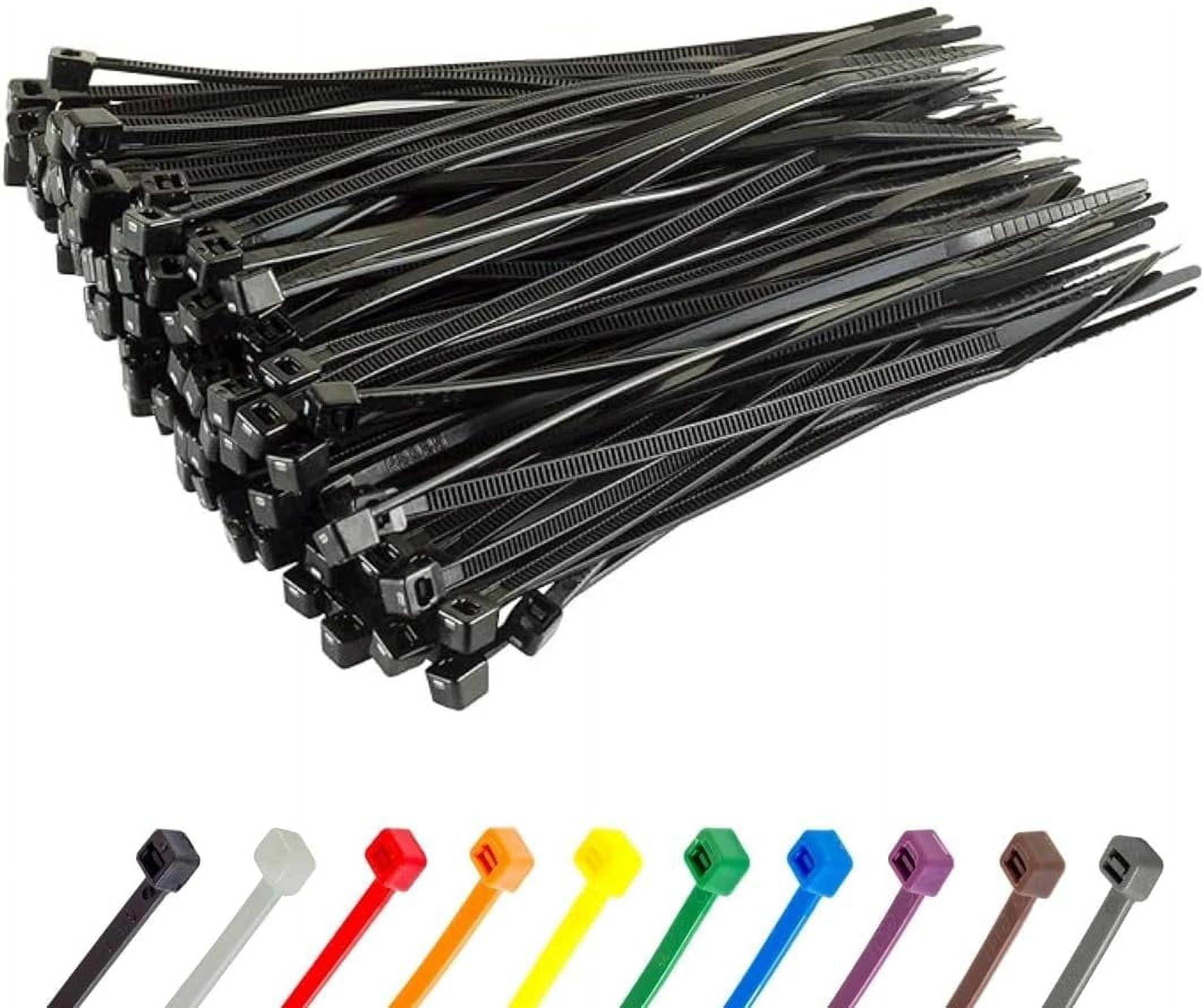 4 Inch Black Zip Ties, 100 Pack, 18lb Strength, UV Resistant Small ...