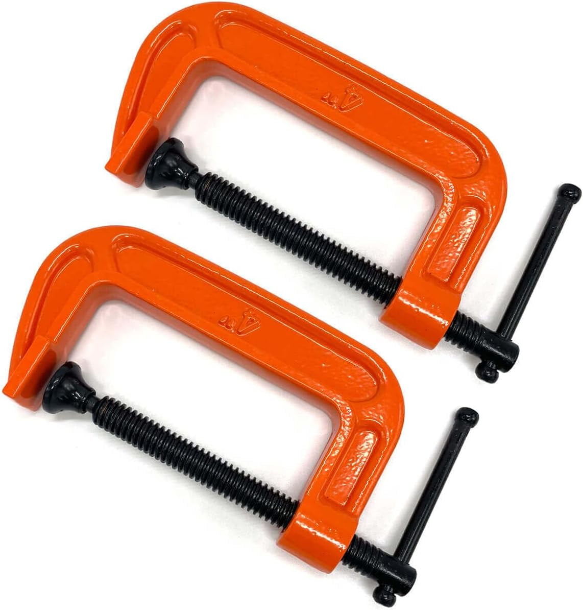 4 Inch C-Clamp Set, Heavy Duty Steel C Clamp Industrial Strength C ...