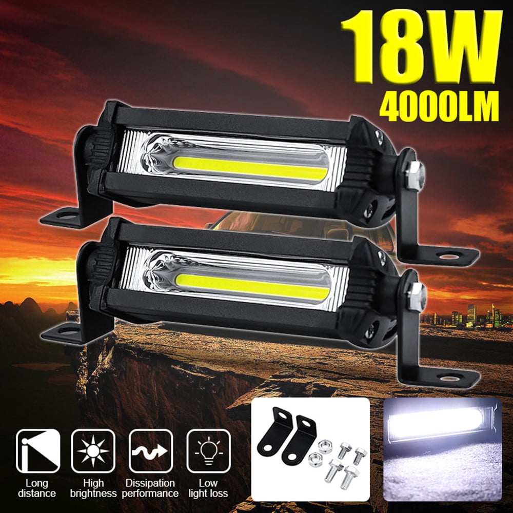 4 Inch COB Car LED Work Lights 24V 12V Bar Off Road Spot Lamp For SUV ...