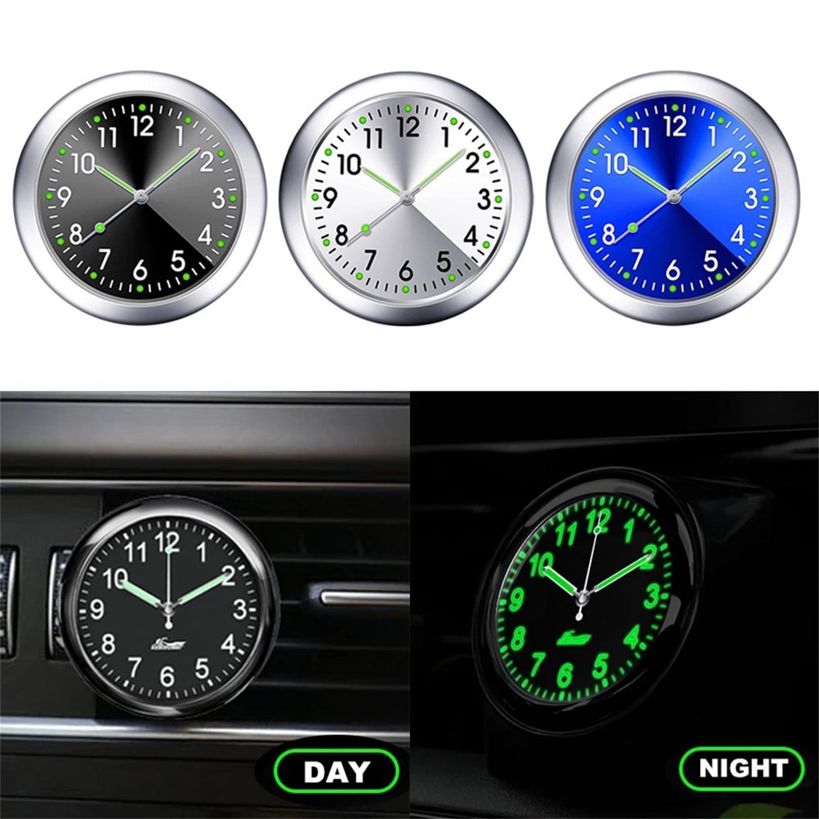 4 Inch Car Dashboard Clock, Mini Truck Clock, Attaches To Dashboard ...