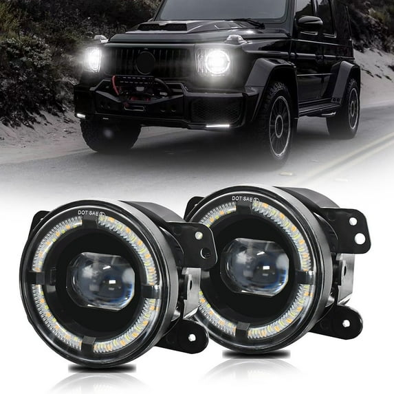 4 Inch Car Fog Light LED Lens Fog Driving Lamp Car Modified Large Spot ...