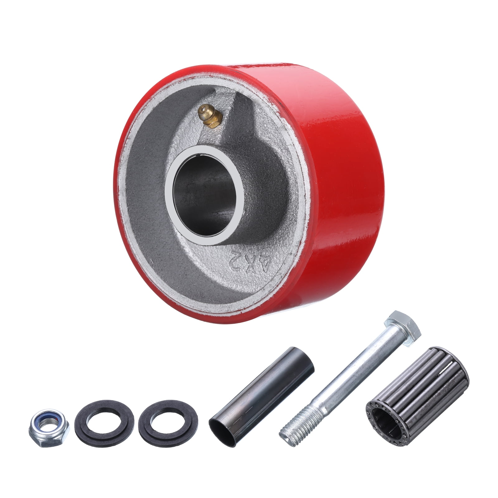 4 Inch Caster Wheels, 1-1/8" Bore, Polyurethane on Steel Wheel for ...