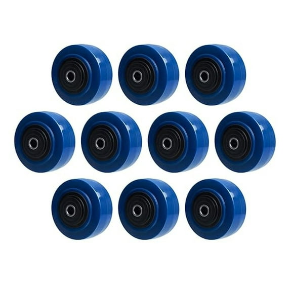 4 Inch Caster Wheels, Polyurethane on Polyolefin Wheel with Bearing- 1/ ...