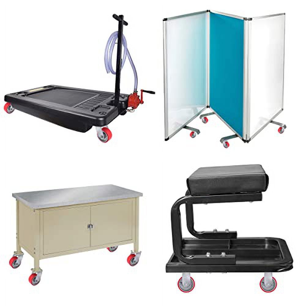 4 Inch Casters Wheels- Heavy Duty Casters, Polyurethane Caster Wheel ...