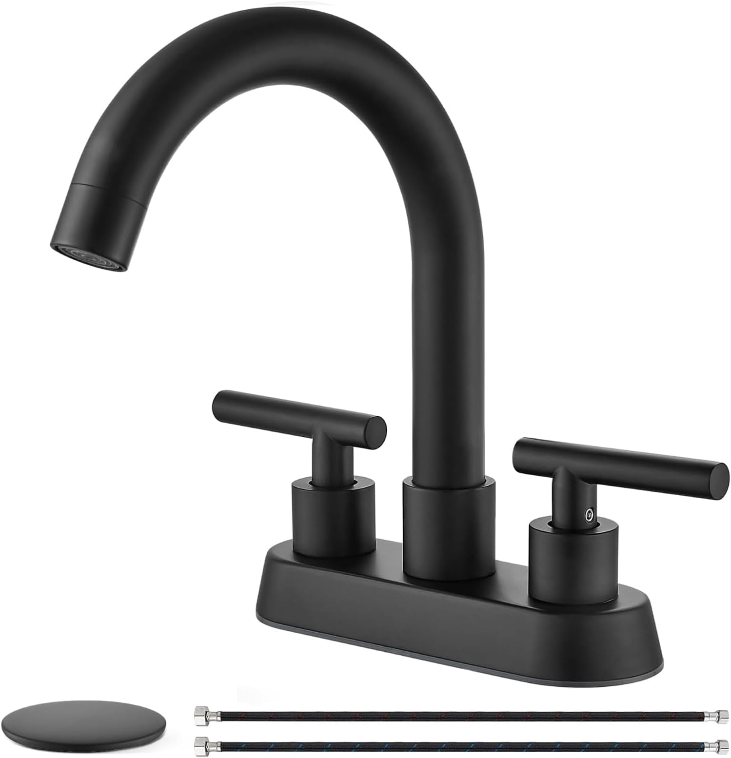 4 Inch Centerset Bathroom Sink Faucet Double Handles Bathroom Vanity ...