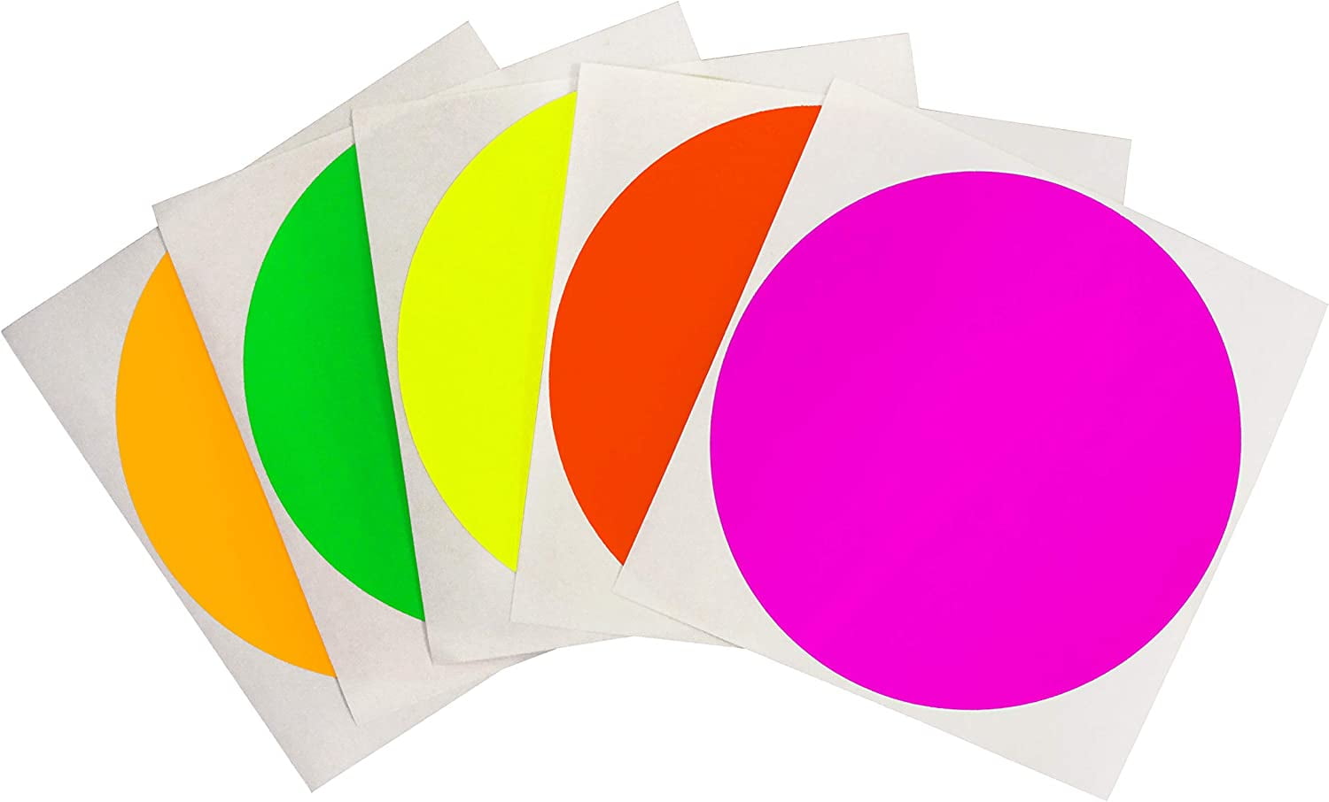 4 Inch Color Code Dots, 5 Assorted Colors, Inventory Labels, 100 ...