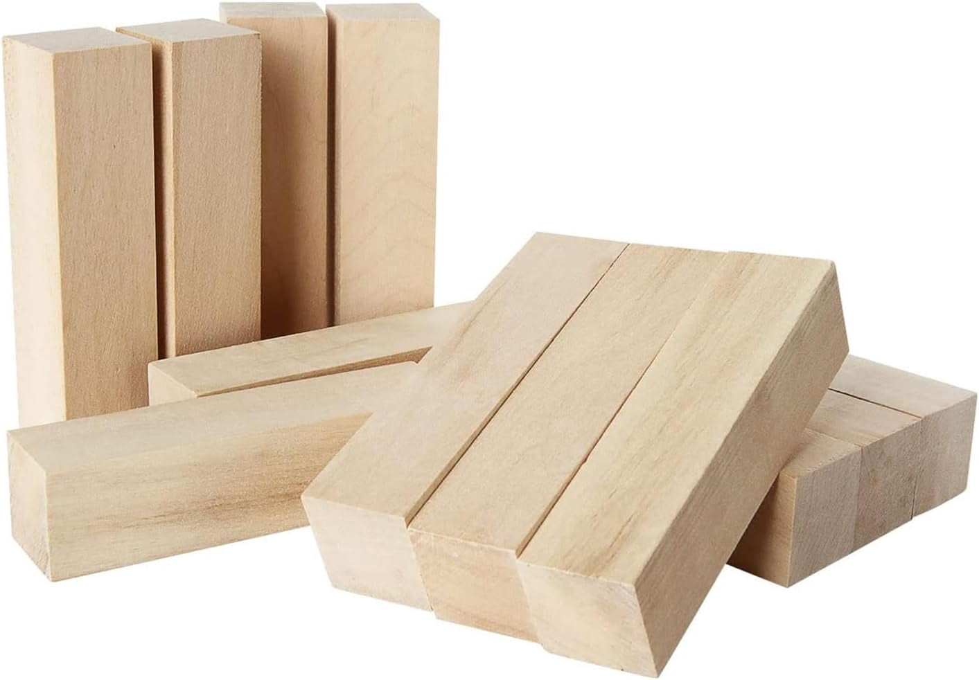 4 Inch Craft Style Basswood Carving Blocks, Unfinished Wood for ...