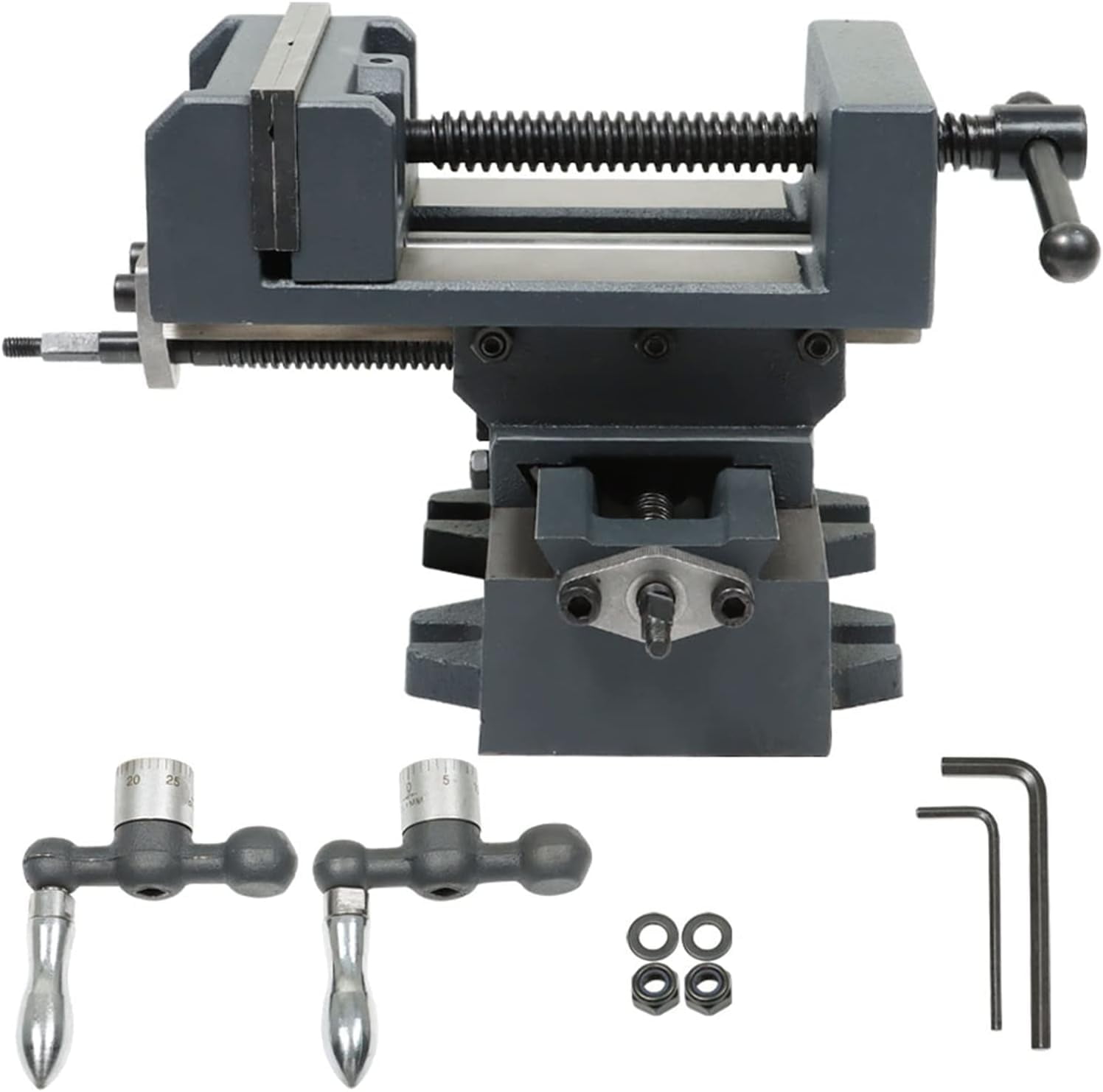 4 Inch Cross Slide Drill Press Vise Heavy Duty Benchtop Compound Cross ...