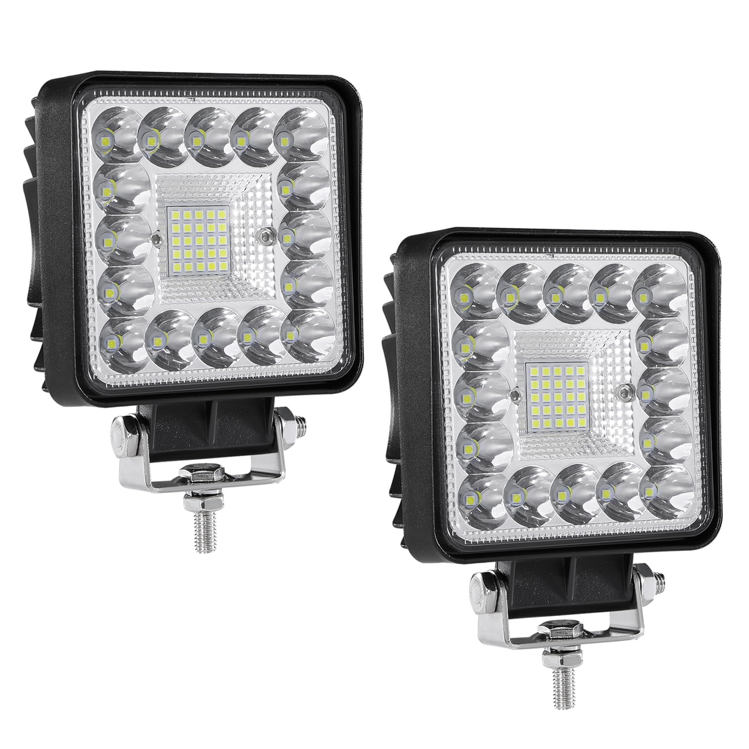 4 Inch Cube LED SSF20 Light Pods for Truck, 123W 10000lm 12V 24V ...