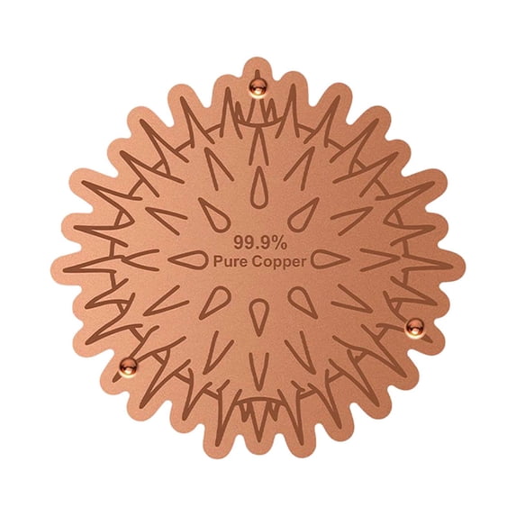 4 Inch Decorative Copper Bird Bath Plate, 3-5 Point Support Water ...