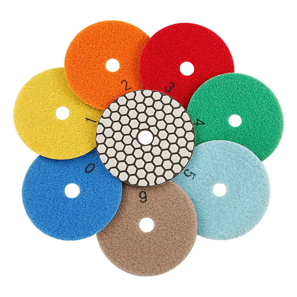 4 Inch Diamond Dry Polishing Pad Flexible Sanding Disc For Granite ...