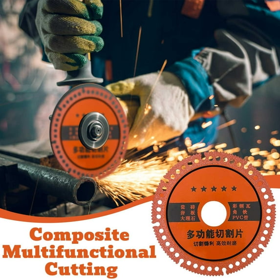 Slmotuaess 4-Inch Diamond Grit Composite Cutting Disc for Angle Grinder ...