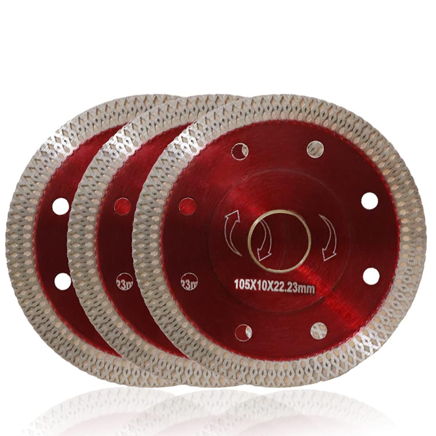 4 Inch Diamond Saw Blades, Super Thin Tile Blade for Cutting Porcelain Tiles, Granite Marble ...