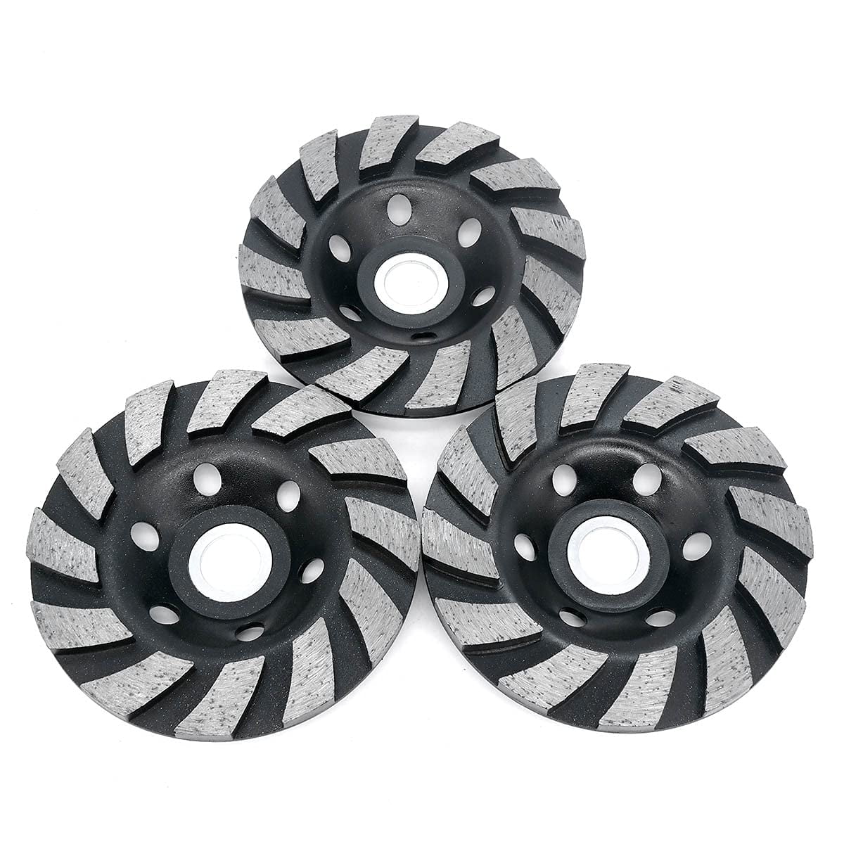 4 Inch Diamond Turbo Cup Grinding Wheel 3-Pack, Fast Smooth Grinding ...