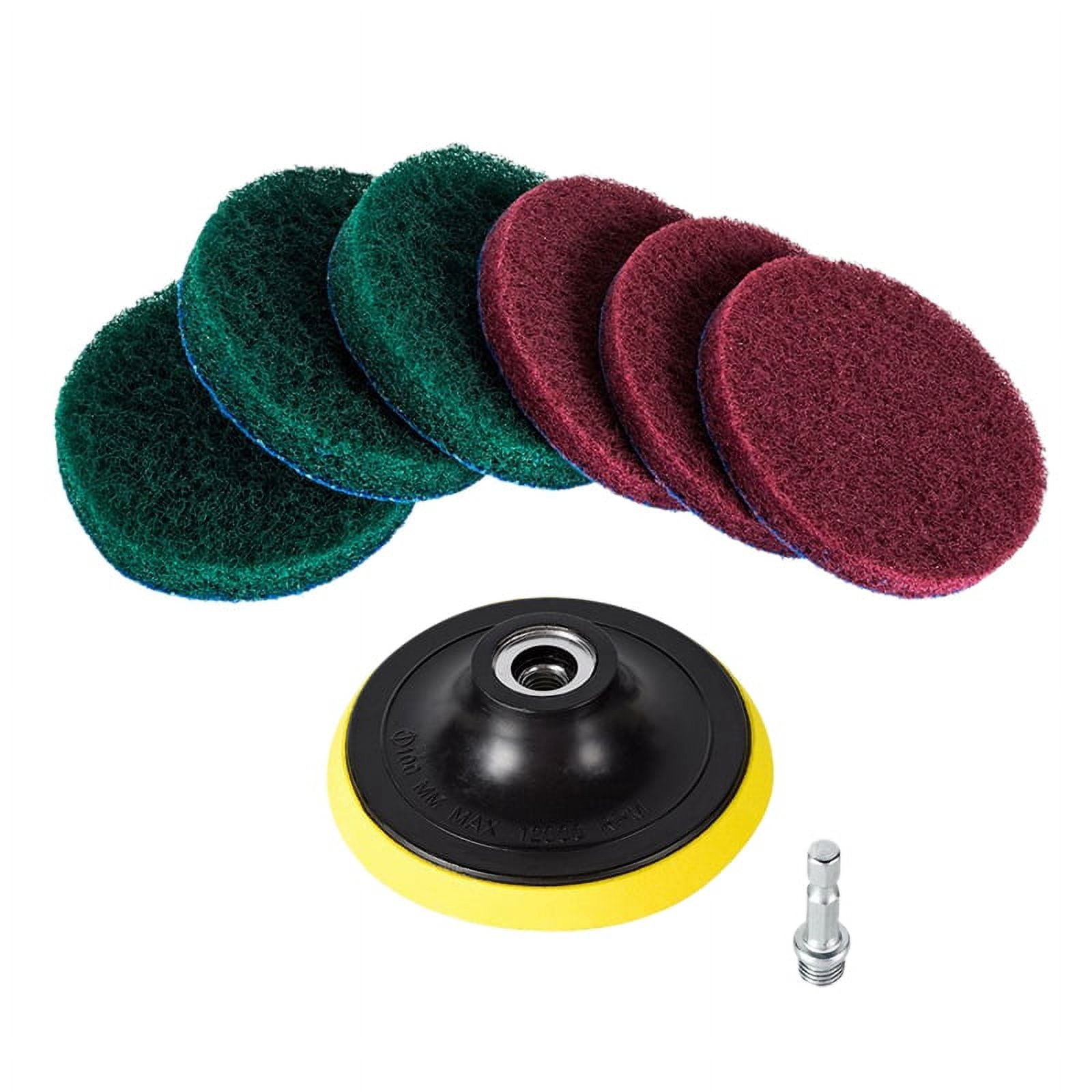 4 Inch Drill Power Brush Tile Scrubber Scouring Pads Cleaning Kit ...